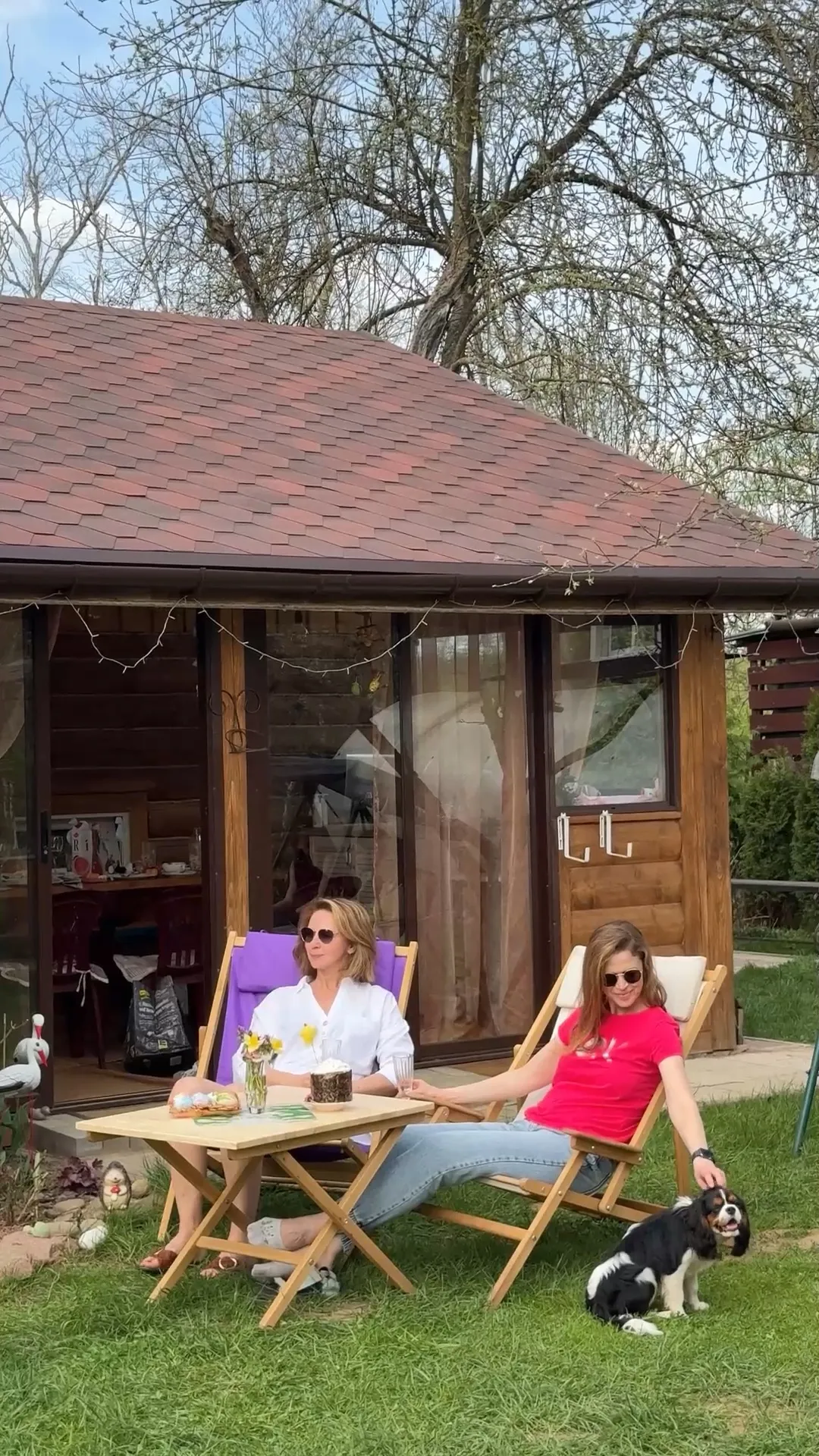 Садовый деревянный шезлонг — Wibes